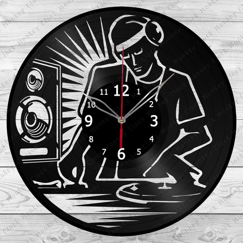 Vinyl Clock DJ Vinyl Record Wall Clock Home Art Decor Handmade 1628 | eBay