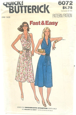 Butterick Quick Pattern #6072 - Ladies Dress | eBay