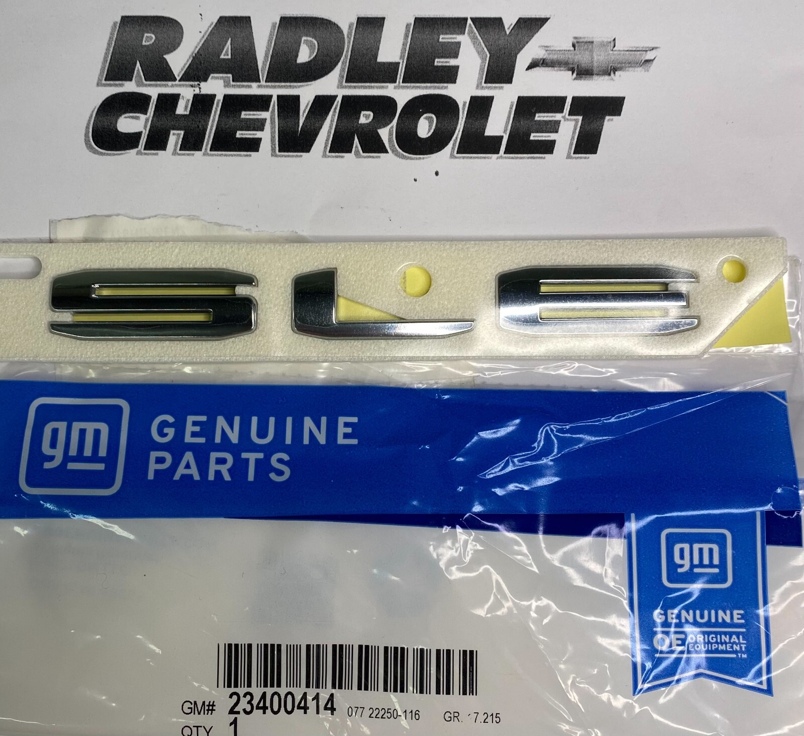 NEW GM OEM NAMEPLATE- GENERAL MOTORS GMC 23400414 | eBay
