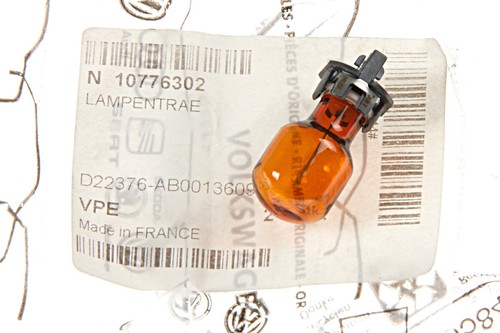 Genuine AUDI VW SKODA A1 A3 Lamp Carrier W. Bulb Yellow Glass N10776302 ...