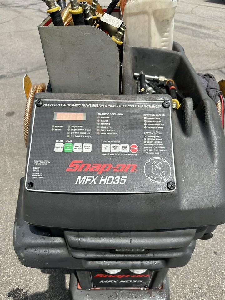 Snap-On MFX HD35 Automatic Transmission & Power Steering Fluid Flush ...