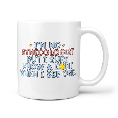 Funny & Rude C*nt Gift Mug - Office Cup for Him, Profanity Present ...