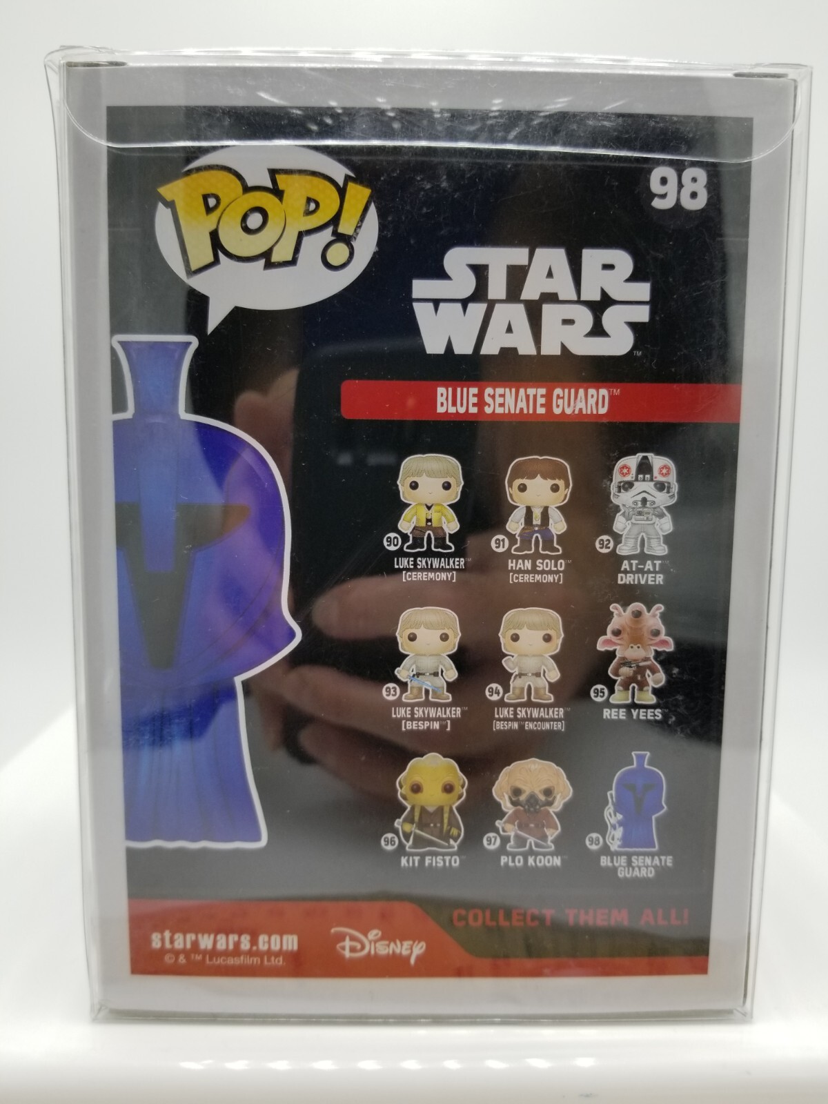Funko Pop! Star Wars BLUE SENATE GUARD #98 Galactic Convention Excl. w ...