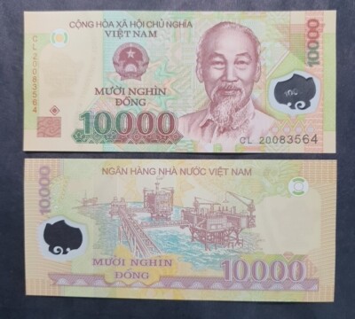 10000 VND VIETNAM DOLLARS Polymer 10.000 VIETNAMESE DONG Unc CONDITION ...