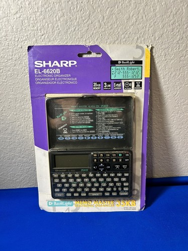 Sharp EL-6620B Vintage Electronic Organizer NIP Still Sealed | eBay