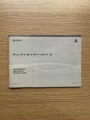 Sony Playstation 3 PS3 Quick Reference Manual Booklet OEM Authentic ...