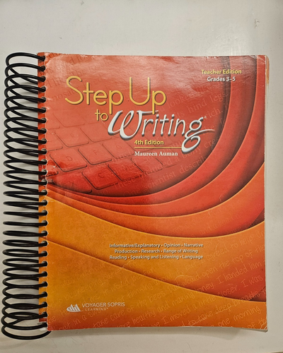 STEP UP TO WRITING 4TH TEACHER'S EDITION GRADES 3-5 By Maureen Auman | eBay