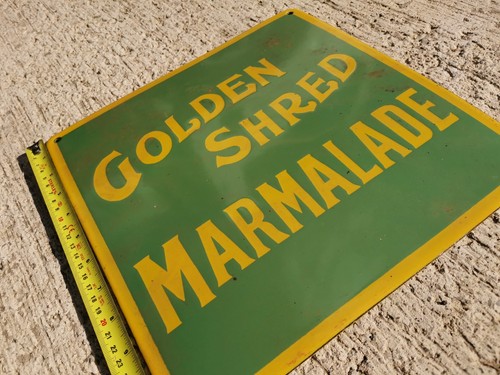 Marmalade Jam Golden Shred Green Cool crisp Man Cave Enamel Advertising ...