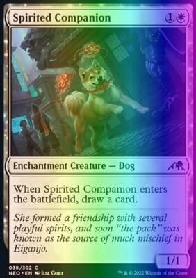 MTG Spirited Companion (38/604) Kamigawa Neon Dynasty NM FOIL | eBay