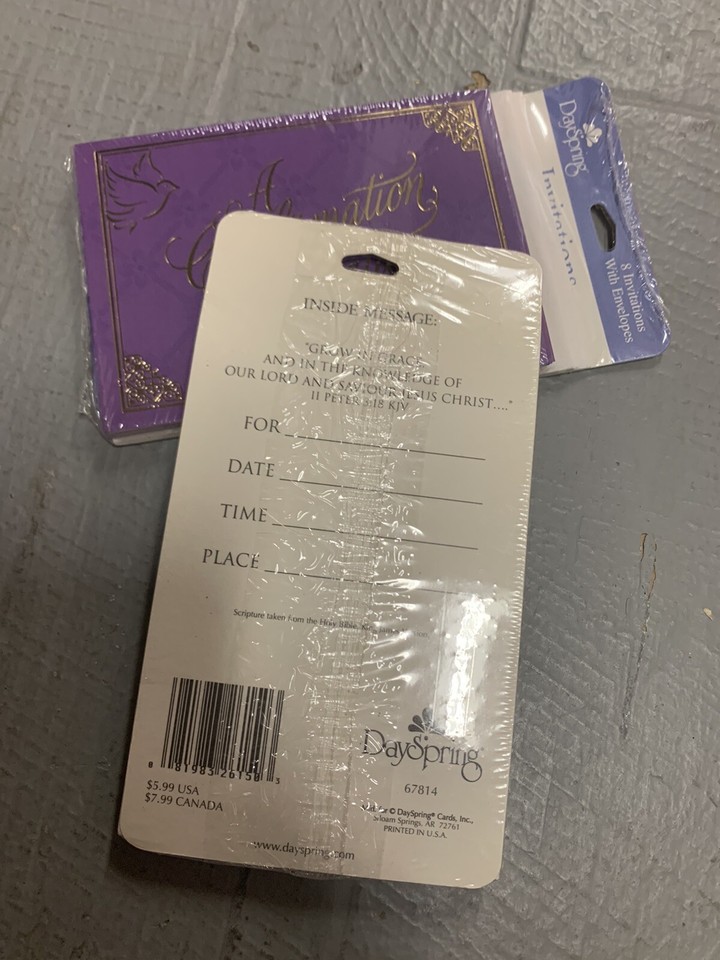 Dayspring Religious A Confirmation Celebration Invitations & Envelop 2 ...