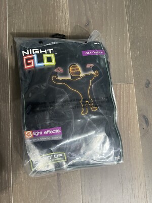 Kmart Night Glo Light Up Adult Costume One Size Orange | eBay