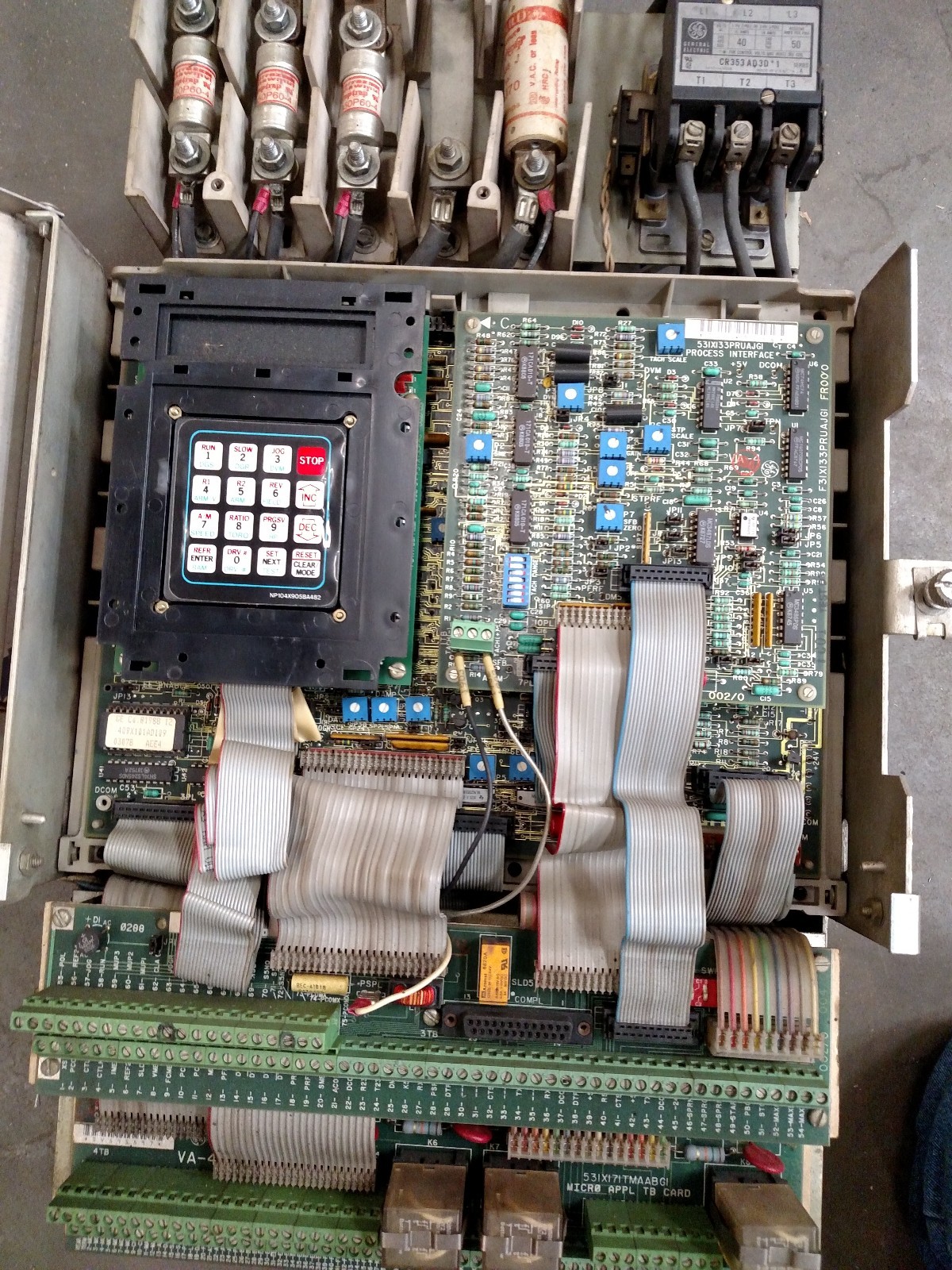 GE DC 300 DRIVE 7VSCD014CD01 D3B40307 7VSCD014IB01 RAN A 30HP SPINDLE ...