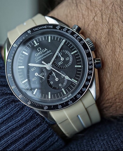 Omega x Swatch - Moonswatch Strap - BEIGE MISSION TO JUPITER STRAP ONLY ...