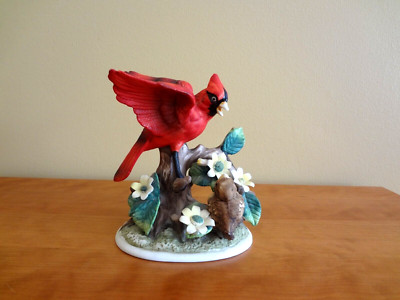 Vintage Royal Crown Hand Painted by J. Byron Porcelain Red Bird ...