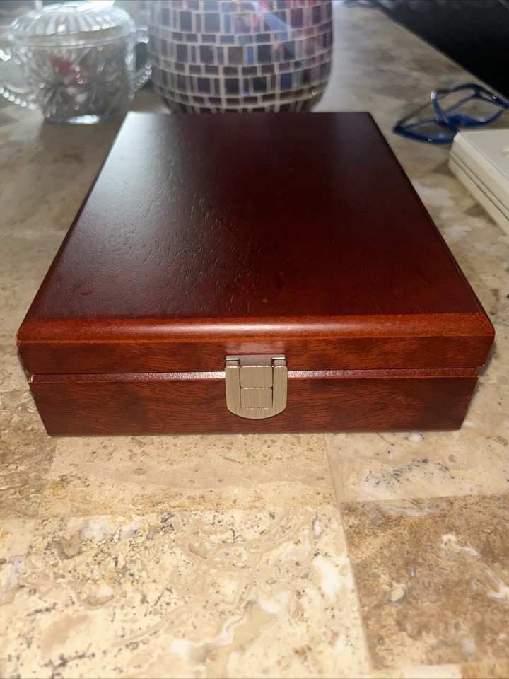 Vintage Brookstone Heritage 6-Piece Rosewood Wine Accessories Tool Box ...