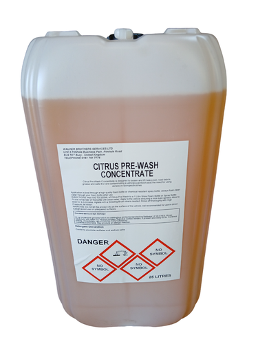 25 litre Citrus Scented Pre Wash Concentrate Cleaner Citrus Scented ...