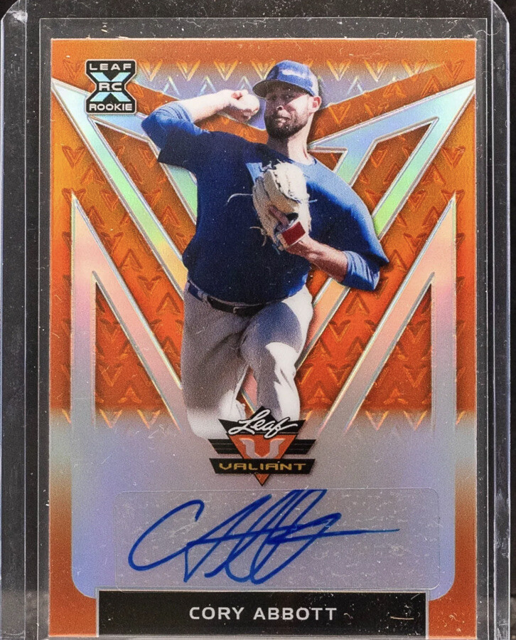 Cory Abbott 2020 Leaf Valiant Baseball ORANGE AUTO /75 Cubs | eBay