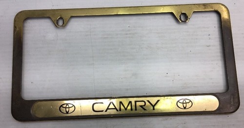 Rare • CAMRY • License Plate Frame •SOLID BRASS• | eBay