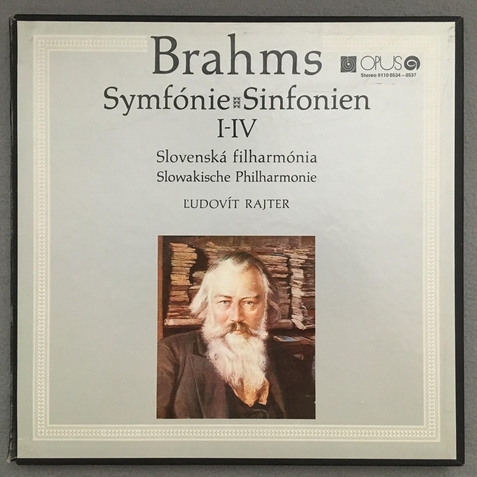 D307 Brahms Symphonies No.1 - 4 Rajter 4LP Opus 9110 0534-0537 Stereo ...