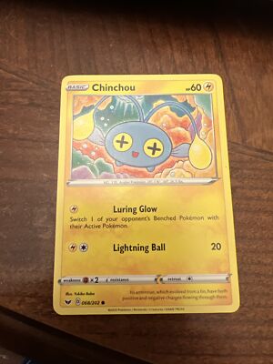 POKEMON Trading Card Chinchou Basic HP60 068/202 2020 | eBay