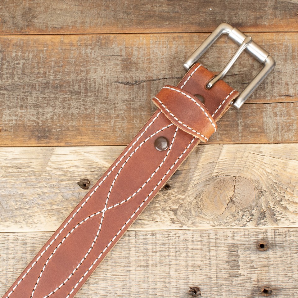 Amish Handmade Heavy Duty Work Tool Belt with Figure 8 Stitching ...