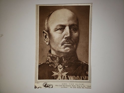 General Von Kluck Germany 1914 WW1 World War 1 Picture | eBay