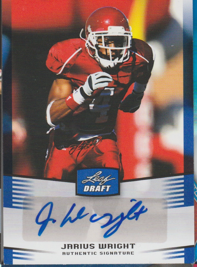 Jarius Wright 2012 Leaf Draft rookie RC auto autograph card JW1 | eBay