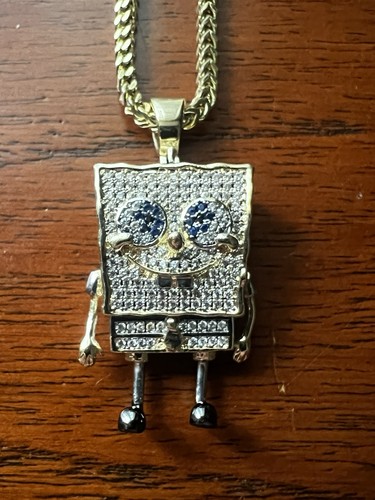 SpongeBob SquarePants King Ice Necklace Gold Collaboration | eBay