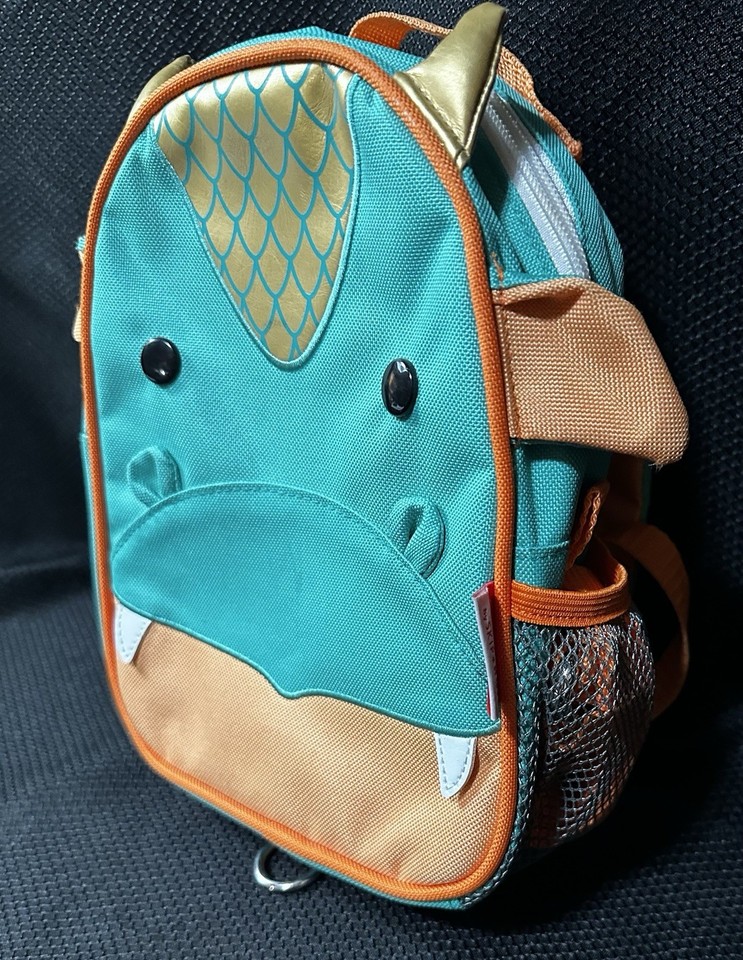 Skip Hop Toddler Skidaddle Backpack Zoo Pre school Age 2-4 Dragon Green ...