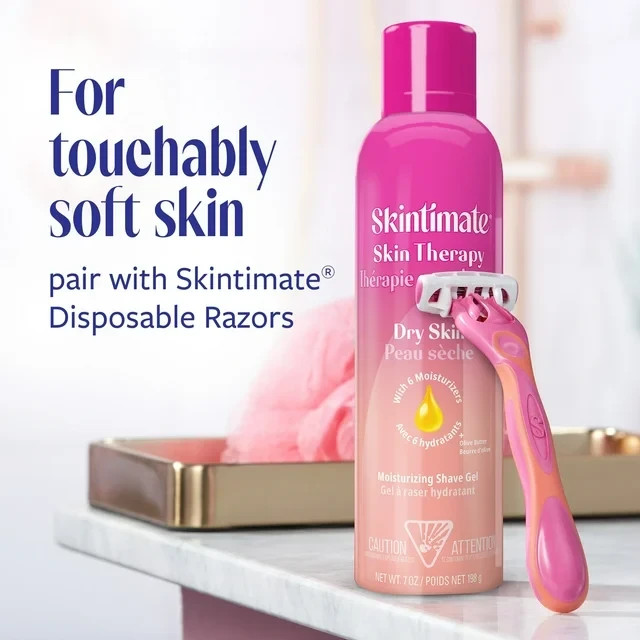 Skintimate Dry Skin Women’s Shave Gel, Moisturizing Shaving Cream | eBay
