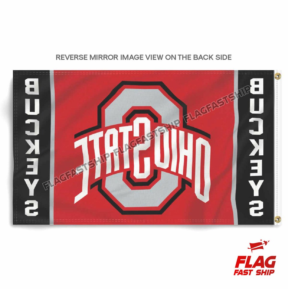 Ohio State Buckeyes University Flag 3x5 Banner Football Fast FREE USA ...