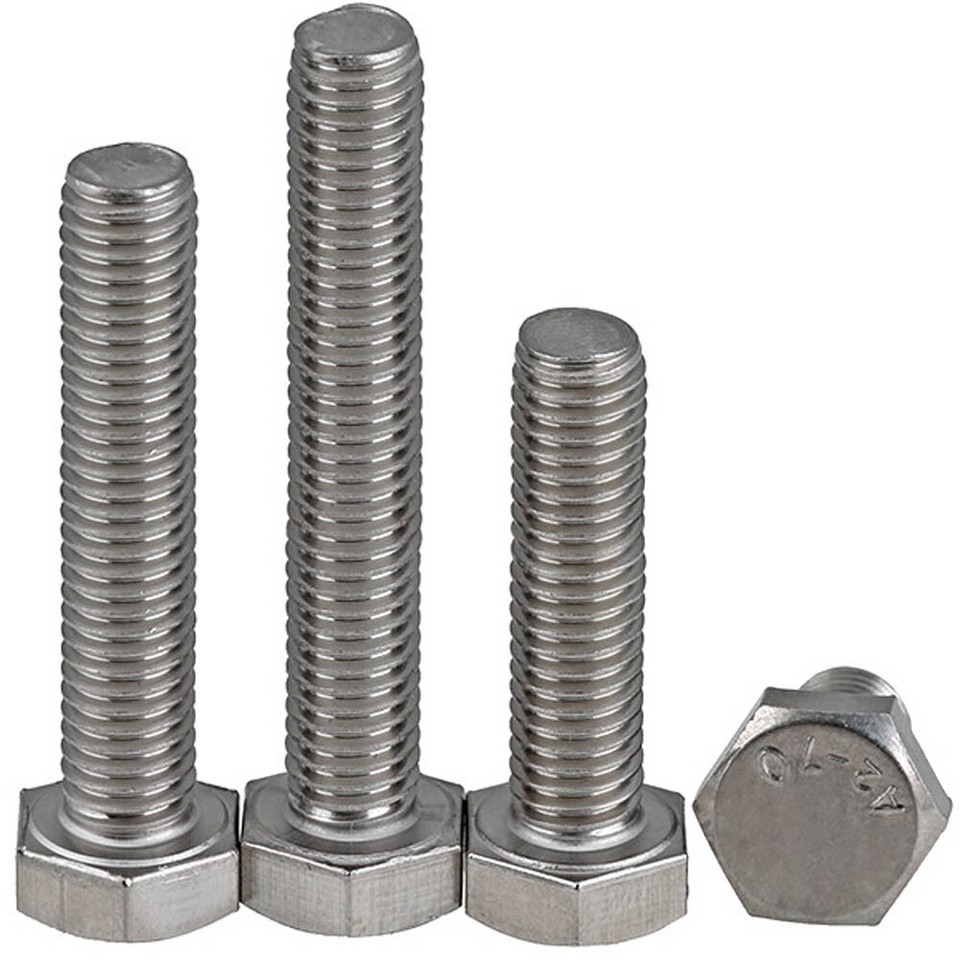 M14 x 2.0 A2 Stainless Steel Hex Head Set Screws Fully Threaded Hex ...