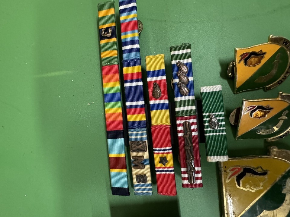 Vintage Military Ribbons, Pins And Badges | eBay