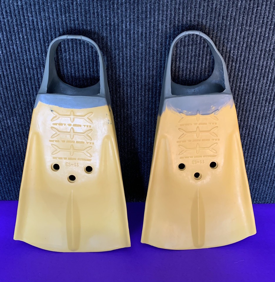 HYDRO Original Body Board Fins (Size 11-13) 100% Floatable Rubber | eBay