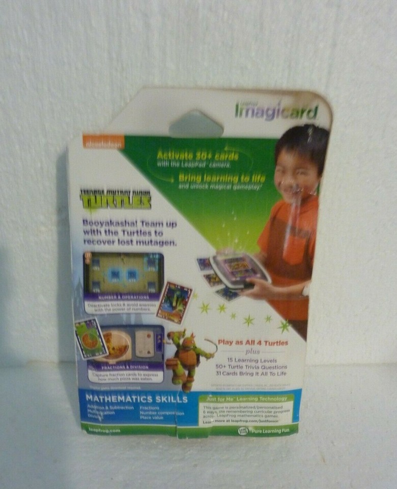 Leap Frog ImagiCard Teenage Mutant Ninja Turtles Mathematics Learning ...