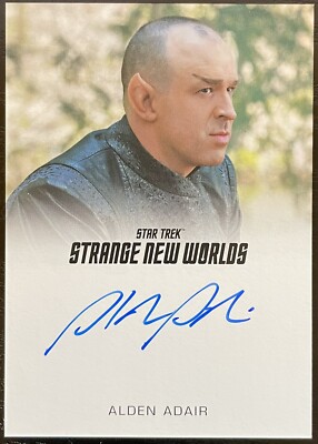 Star Trek Strange New Worlds Autograph Card Alden Adair Full Bleed | eBay