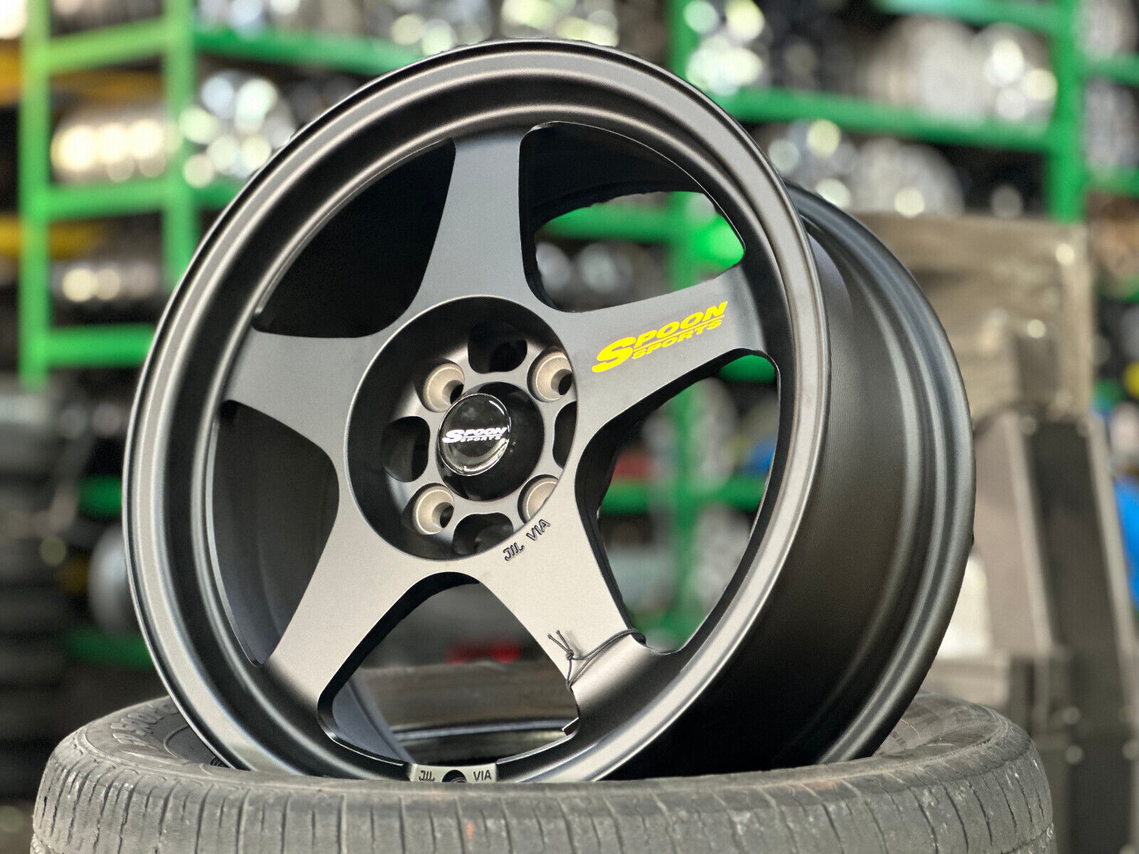 NEW 16 inch NK Performance Spoon BLACK wheel 4x100 Fits HONDA TOYOTA ...