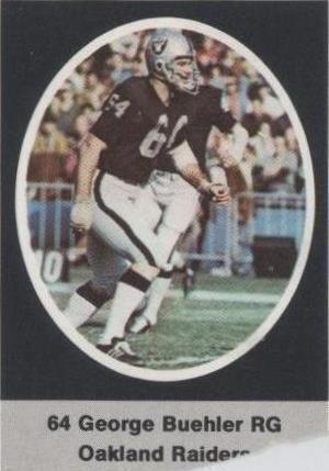 1972 Sunoco NFL Action Player Stamps - George Buehler (RC) for sale ...