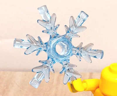 New LEGO Snowflake Medium Blue Pretty SNOW Unique Color Frozen Part ...