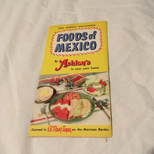 Vintage Mexican Menu Magic With ASHLEY'S Fine Mexican Food El Paso, TX ...