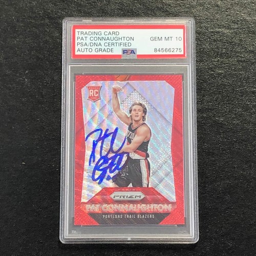 2015-16 PANINI PRIZM #333 Pat Connaughton Signed Rookie Card AUTO 10 ...