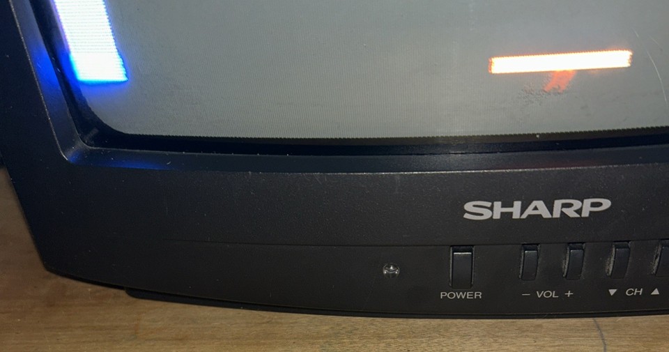 Vintage Sharp 13" Retro Gaming CRT TV 13L-M100 w Remote AV Tested ...