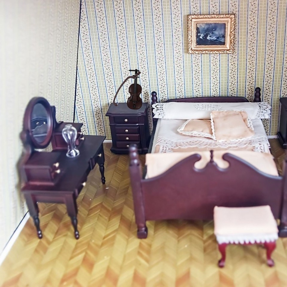 3 Pcs Mini Violin Model Plastic Simulation Violin Adornment for Doll ...