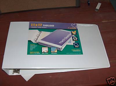 Cardinal 11 x 17 Tabloid ClearVue Ledger Binder 3" rings Holds up to ...