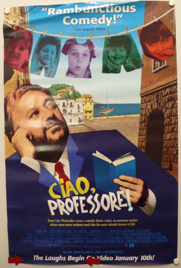 CIAO, PROFESSORE! Laser-disc Movie Poster made in 1992 | eBay