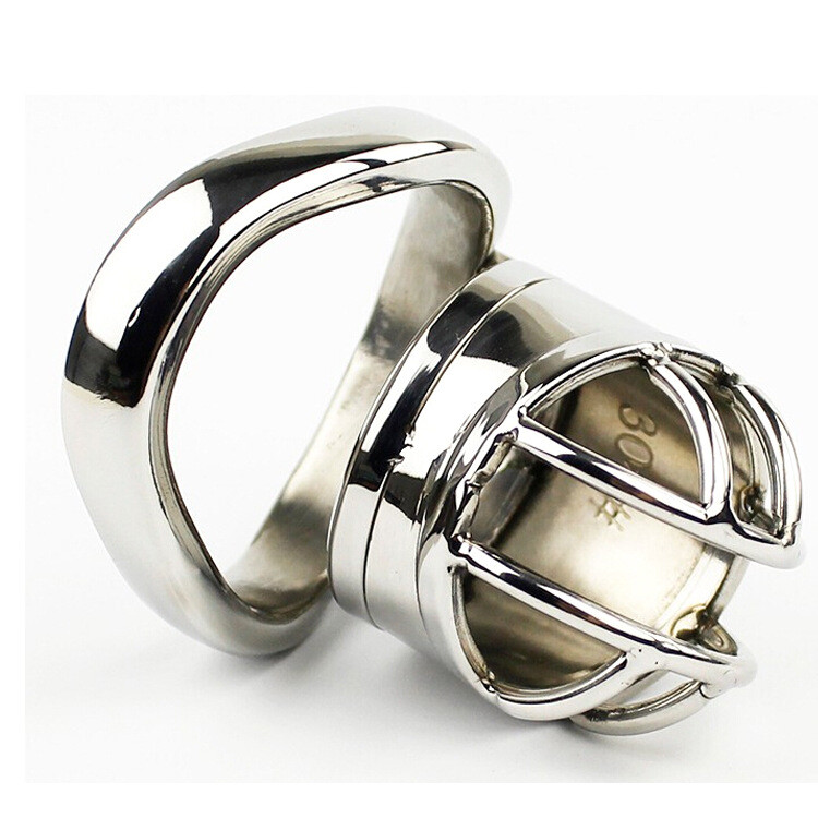 New Stainless Steel Male Chastity Belt Cage Device Restraint Ring ...