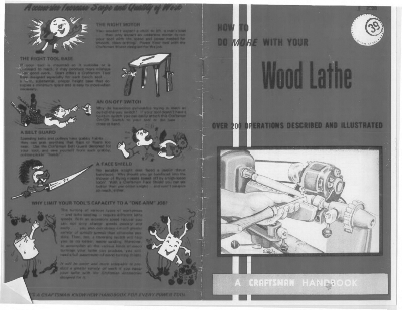 1969 Craftsman How to do more with your Wood Lathe Instructions | eBay