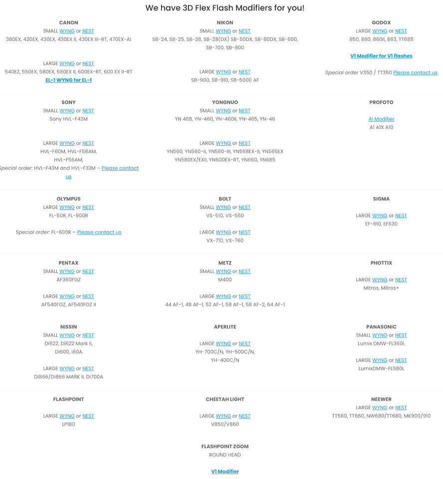 3D Flex Flash The WYNG Flash Modifier Bounce Reflector Diffuser ...