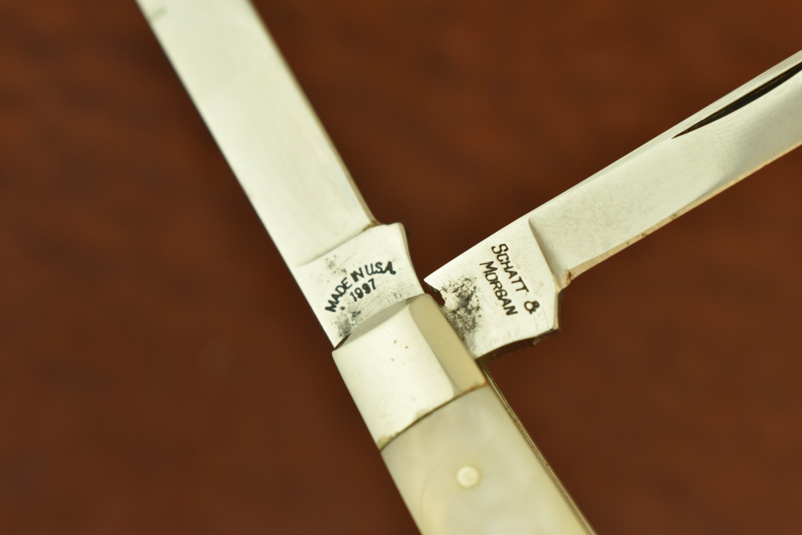 SCHATT & MORGAN USA by QUEEN MOTHER OF PEARL LONG PULL DOCTORS DRS ...