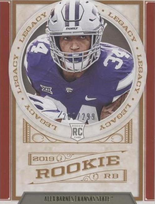 2019 Panini Legacy - Rookies Alex Barnes #142 Red /299 (RC) for sale ...